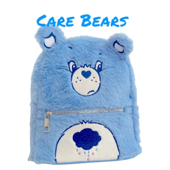Care Bears | Bags | New Care Bears Grumpy Bear Fuzzy Mini Backpack ...